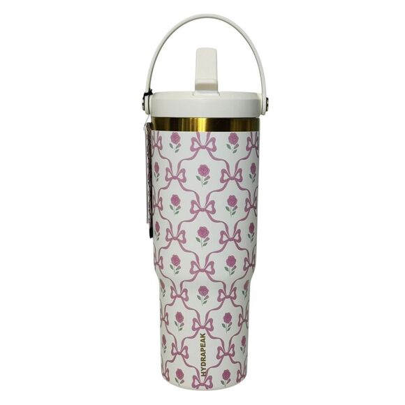 Dining | Hydrapeak Rose Bow Flow 32 Oz Insulated Water Bottle Tumbler ...